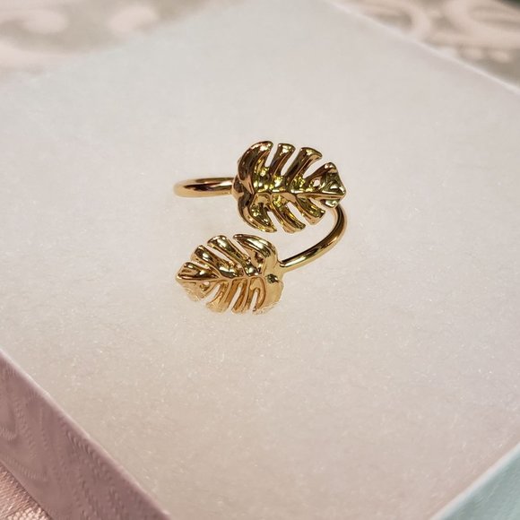 Handmade | Jewelry | Double Monstera Leaf Ring | Poshmark